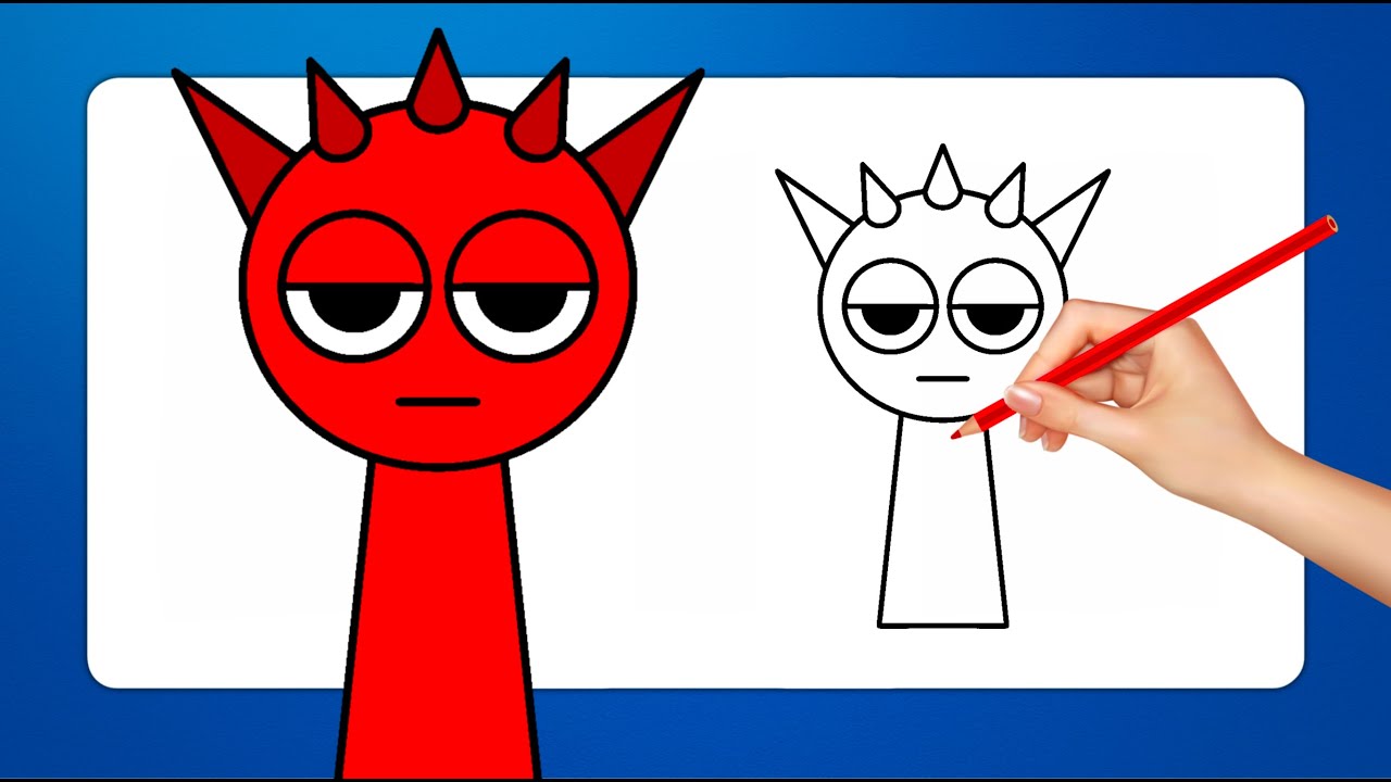 How To Draw Raddy from Incredibox Sprunki | Easy Drawing Tutorial - YouTube