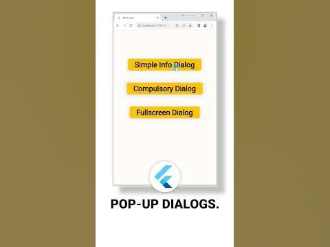 Pop-up dialogs - Flutter quick tutorial. - YouTube