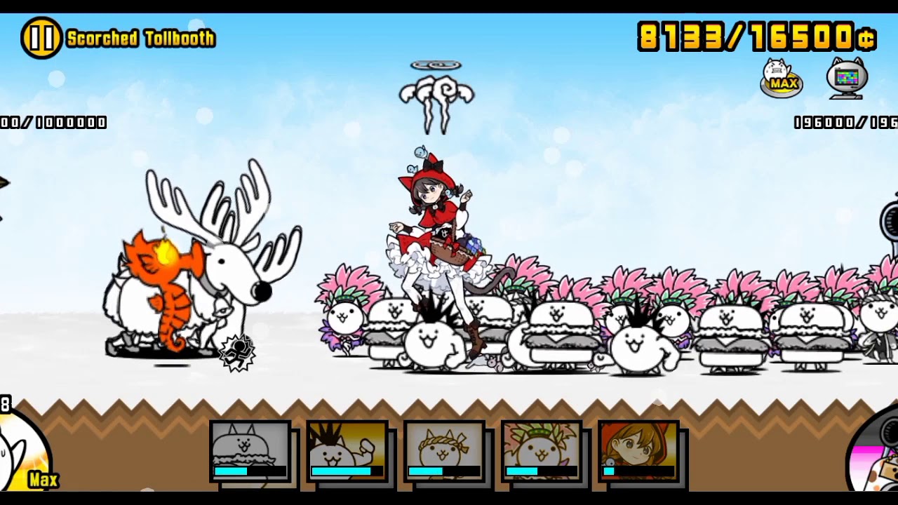 The Battle Cats Scorched Tollbooth 4-Star (Rich cat+Auto) - YouTube