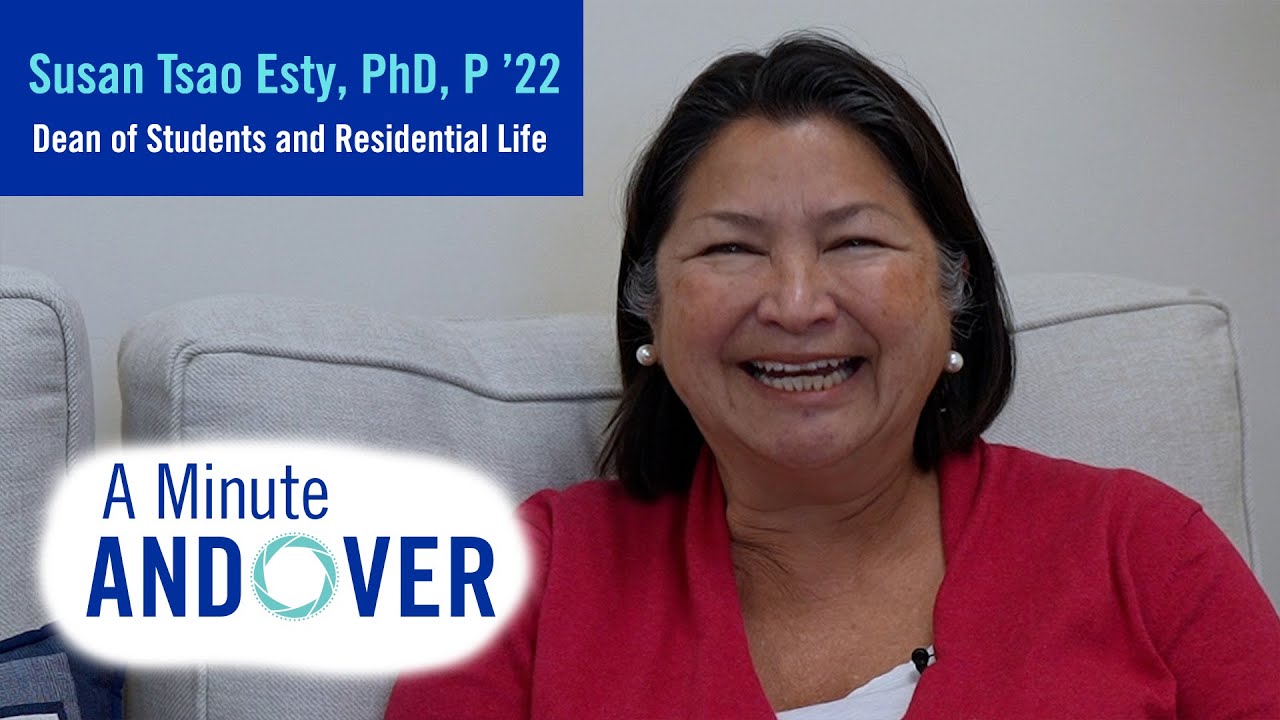 A Minute And Over: Susan Tsao Esty, PhD, P '22 - YouTube