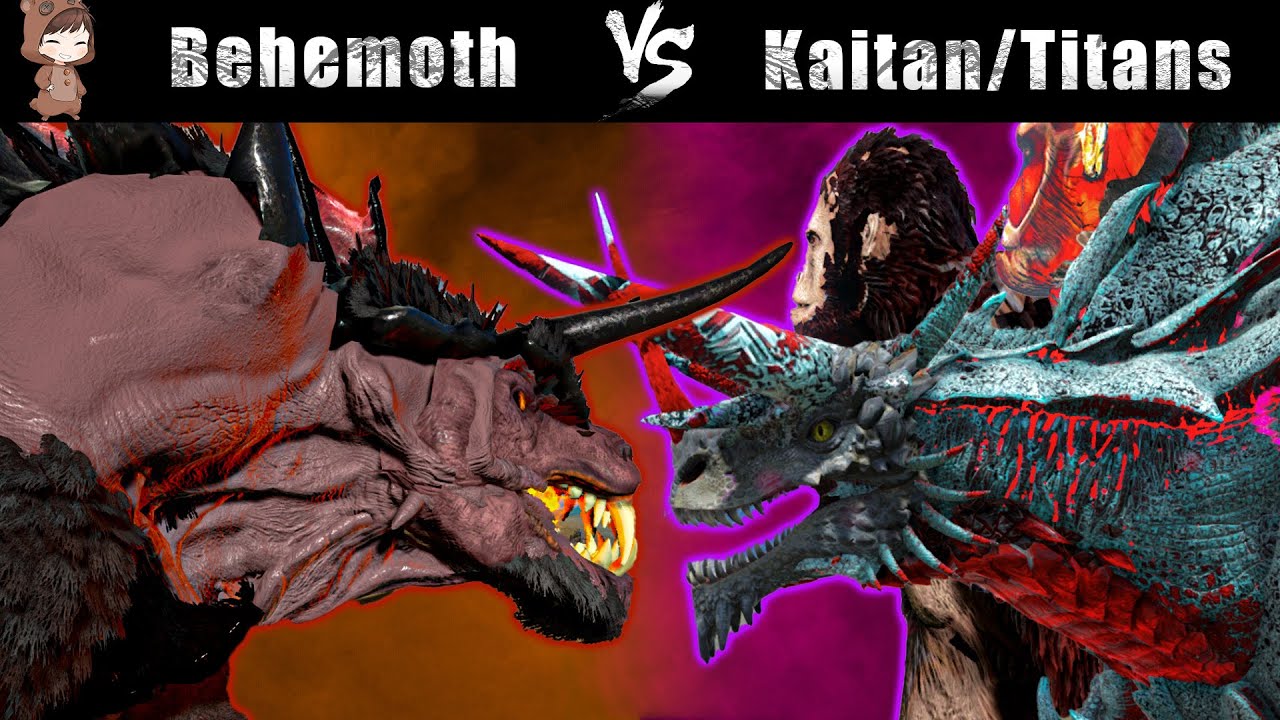 Behemoth VS Kaitan/Beast Titan & Colossalus| ARK Mod Battle #78 - YouTube