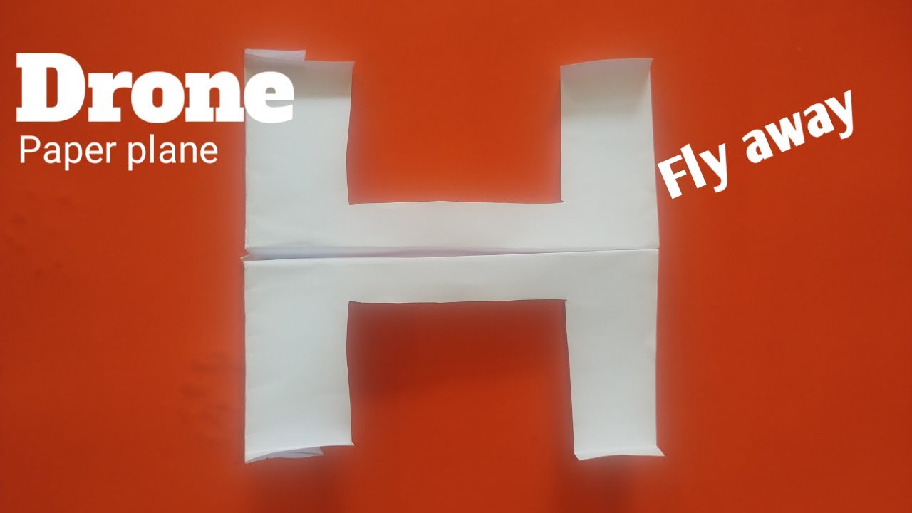 How to Make an Amazing Paper Airplane Drone - YouTube
