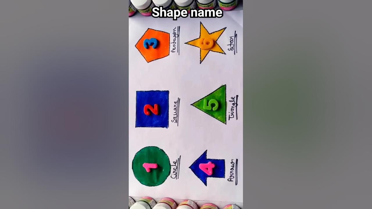 Draw shape name, Learn 2d shape name, Learn 3d shape name, Counting ...