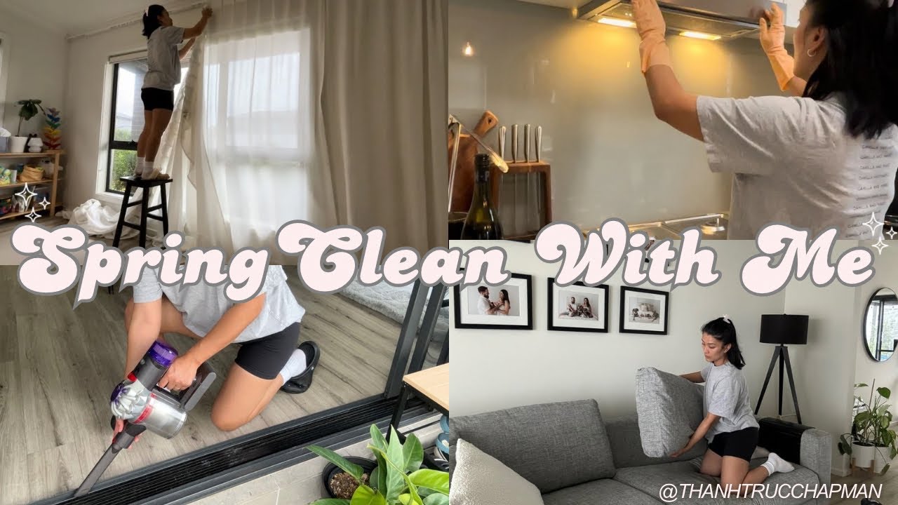 PEACEFUL SPRING CLEAN WITH ME | SILENT CLEANING THERAPY 🌸🧹 # ...