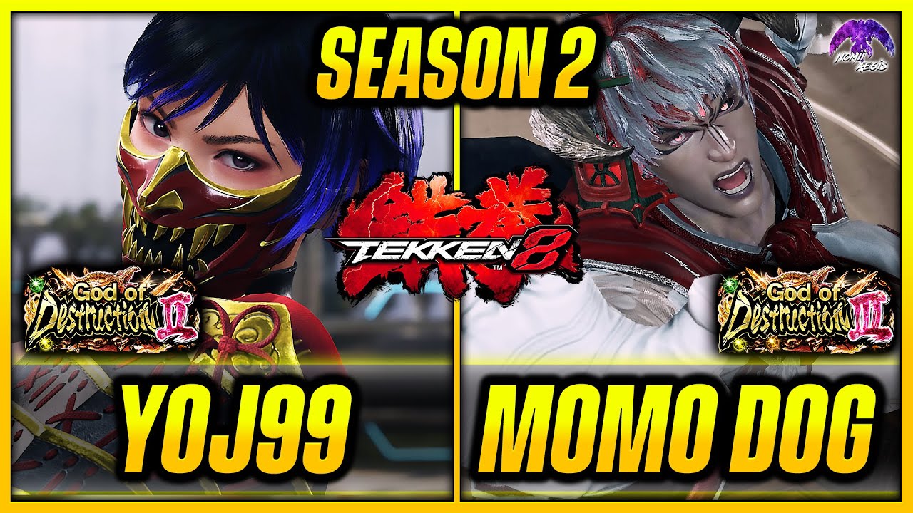 T8 Season 2 Yoj99 (GOD 2 Reina) VS MomoDog (GOD 3 Devil Jin) 【Tekken 8 ...