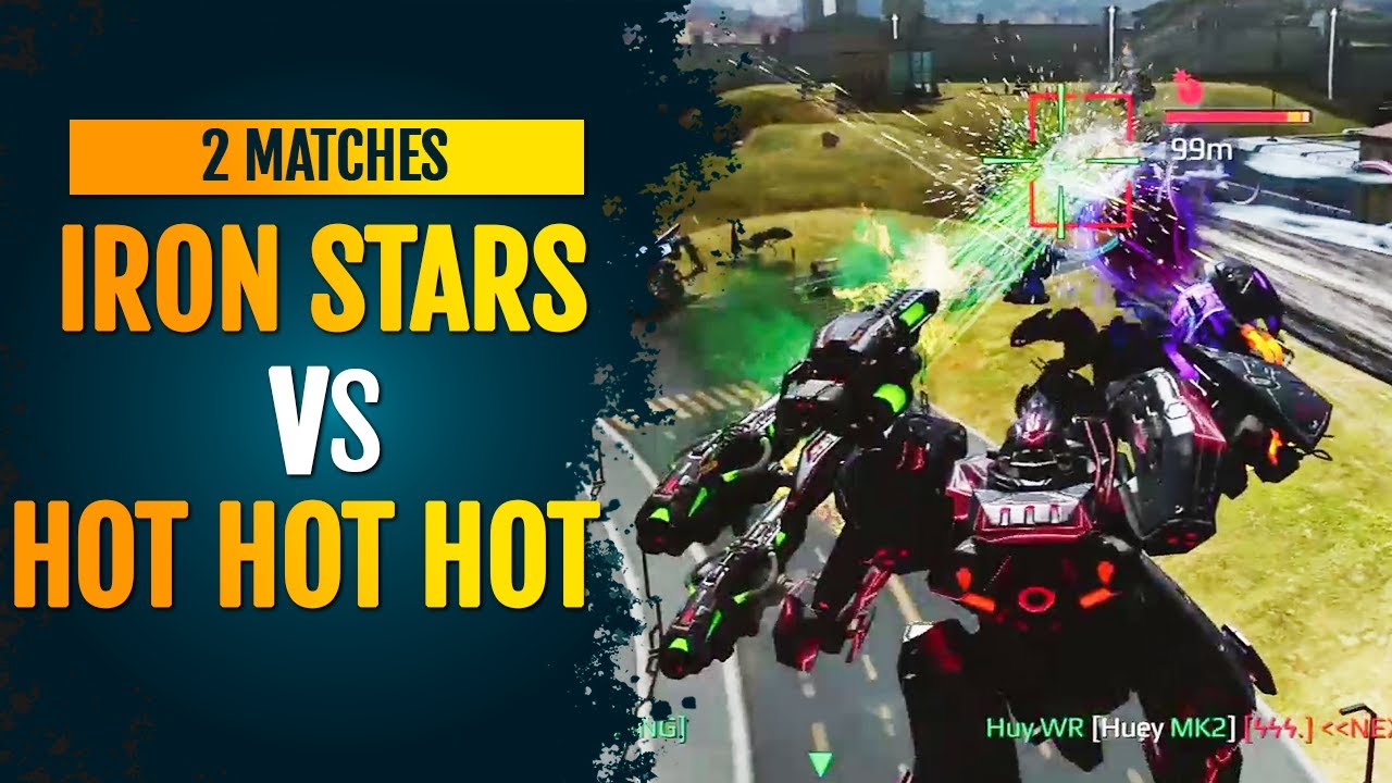 💪 Iron Stars vs Shot Shot Shot Clan War Robots WR - YouTube