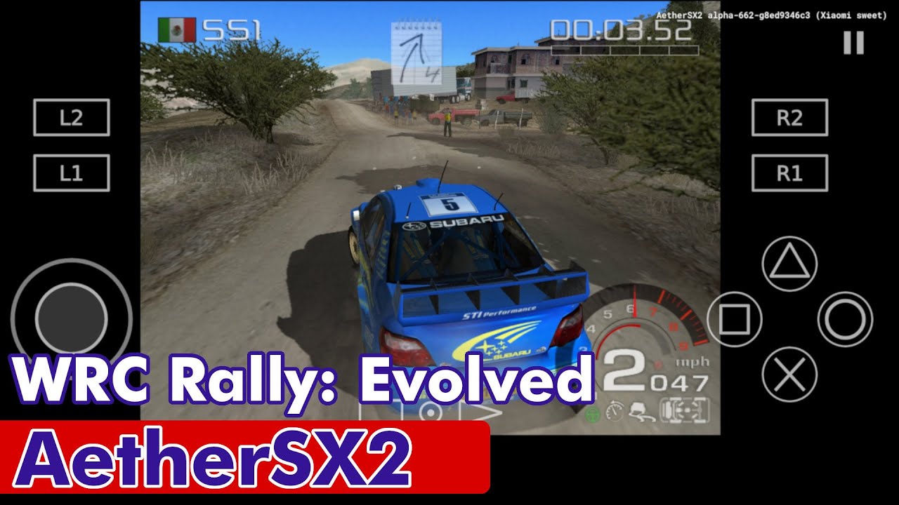WRC Rally: Evolved PS 2 Gameplay (AetherSX2) (SD 732G) Redmi Note 10 ...
