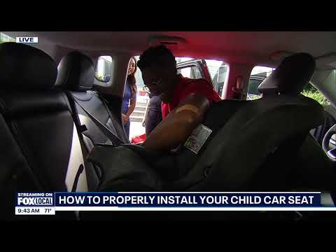 Dad's Car Seat Safety Challenge as seen on Fox 11: Kid Safe Summer