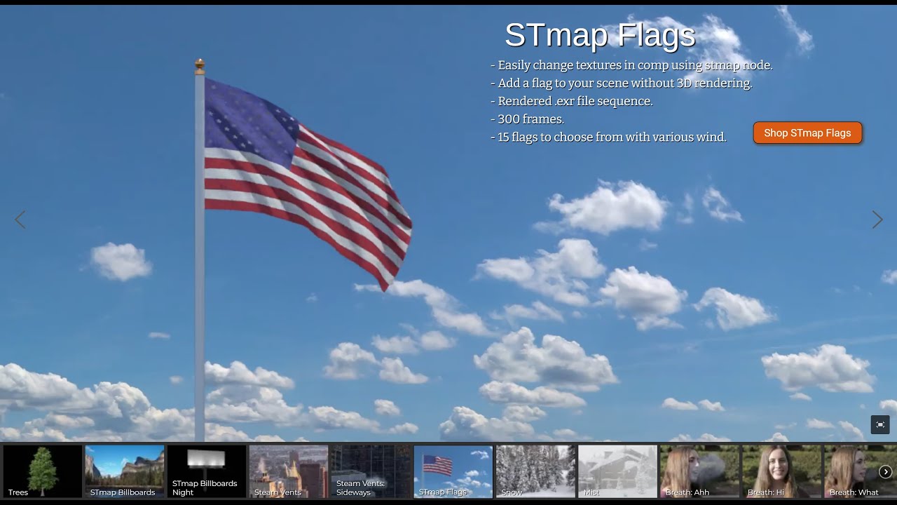 Stock VFX: Rendered Flags for Video Editors and Visual Effects ...
