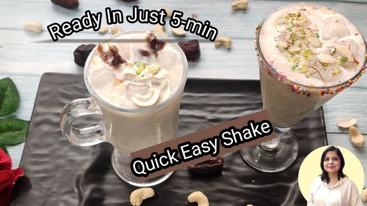 Healthy Testy Sugar Free Kaju Shake Recipe || How To Make Easy milk ...