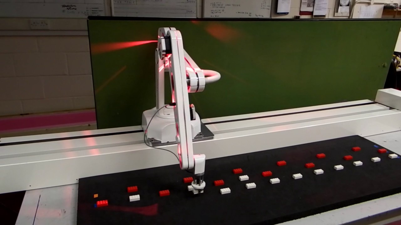 Zero magnetic field linear track for R12 robot arms. - YouTube