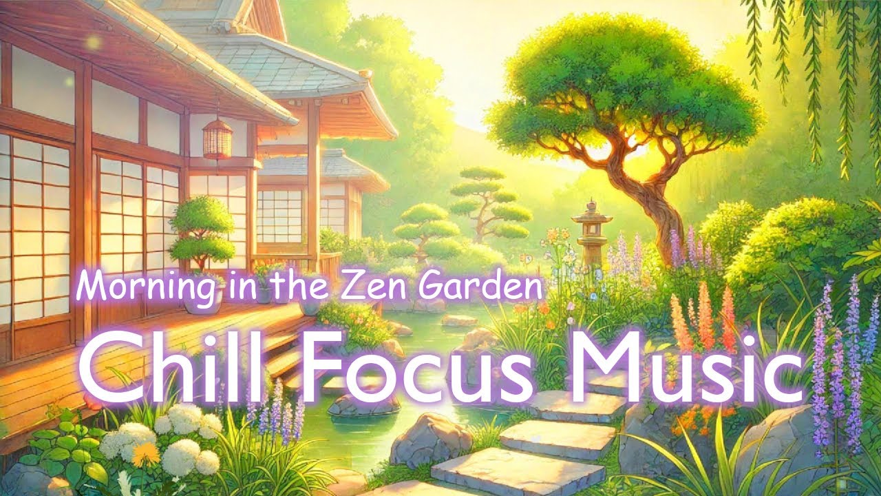 Chill Focus Music | Morning in the Zen Garden 🌸🍃 | Piano | Relaxing ...