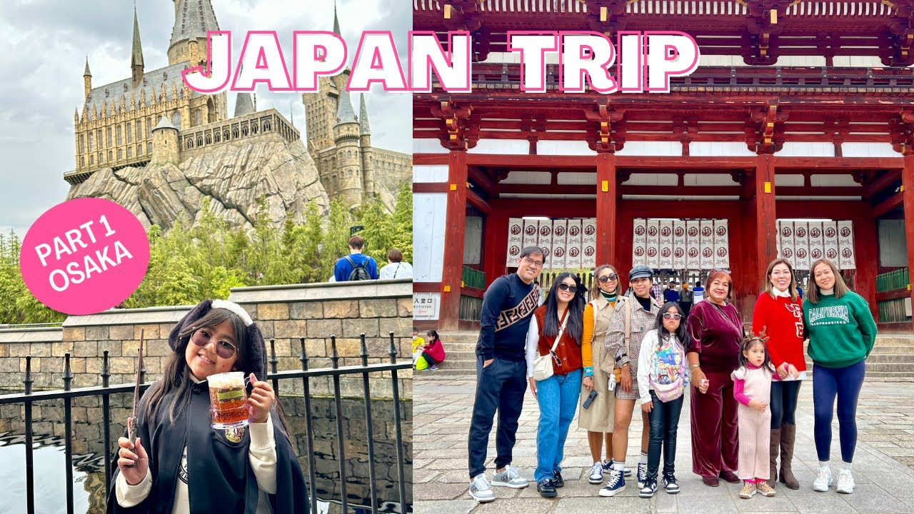 JAPAN travel vlog (Part 1) | OSAKA, NARA, USJ, and more! - YouTube
