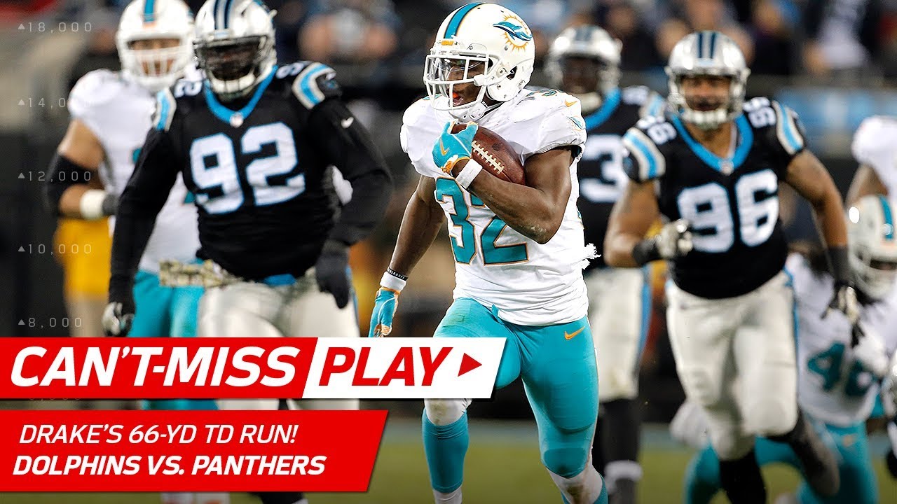 Kenyan Drake's 66-Yd TD Run vs. Carolina! | Can't-Miss Play | NFL Wk 10 ...