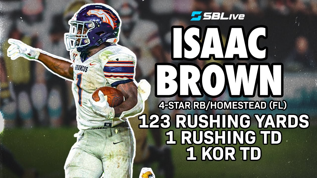 ISAAC BROWN HAD SOMETHING TO PROVE!│LOUISVILLE COMMIT SCORES TWICE IN COLUMBUS UPSET 🏈 - YouTube