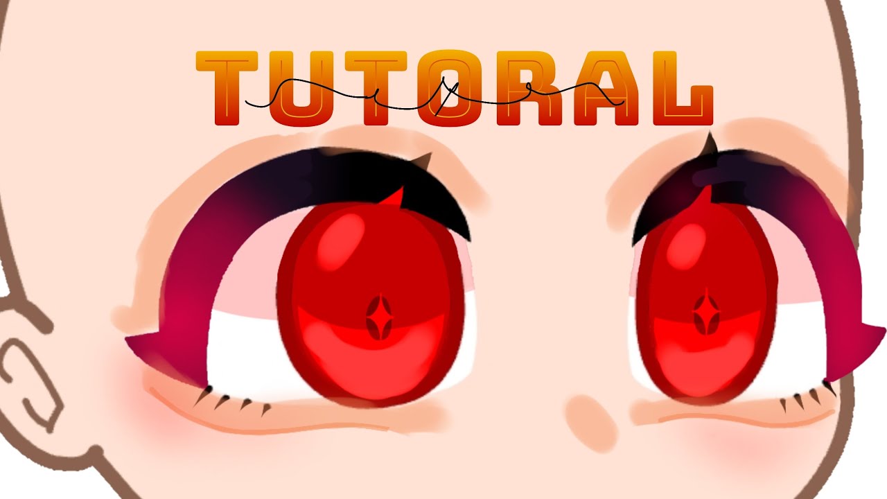 Eye TUTORIAL-TUTORIAL de olhos-Gacha Life-Ibis paint X ☆ - YouTube