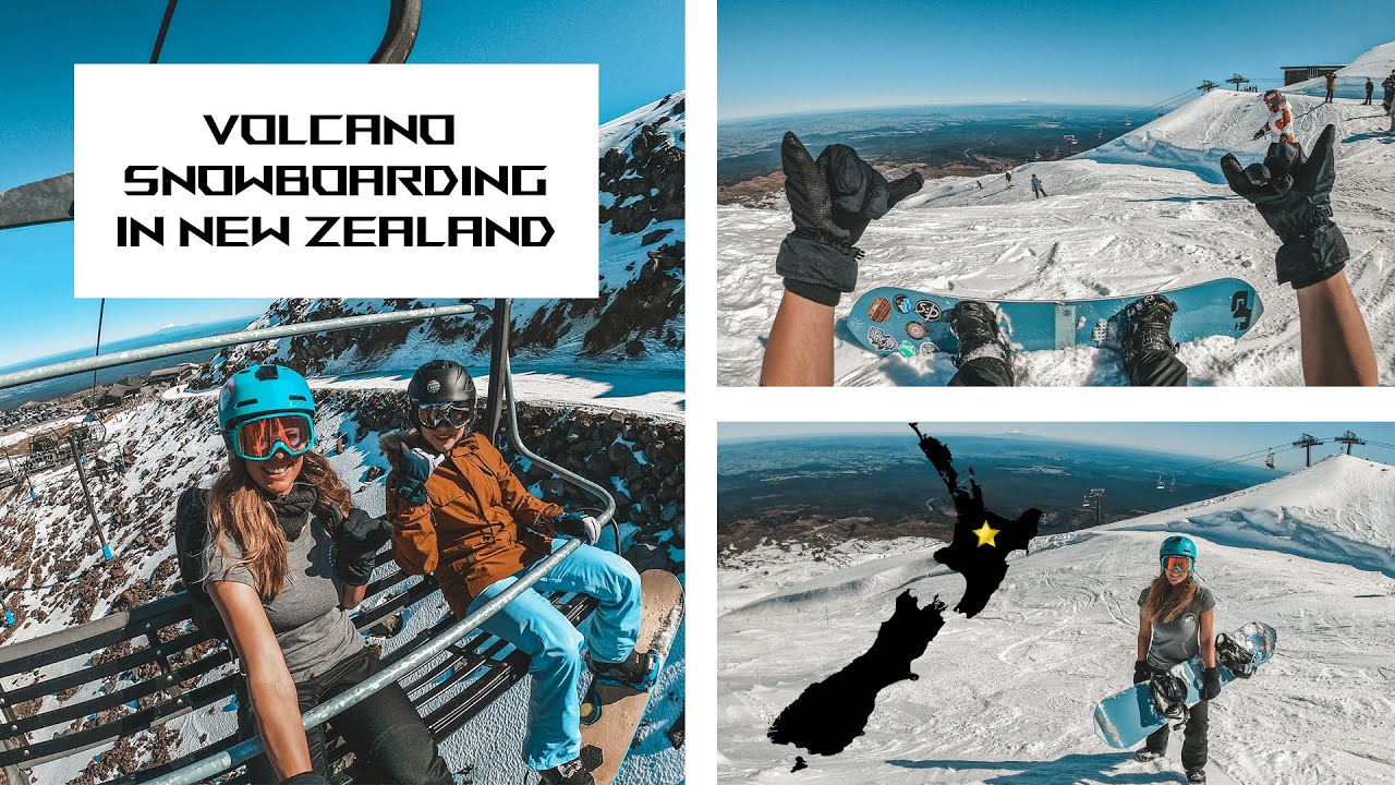 Snowboarding on a Volcano in New Zealand (My FIRST Vlog!) - YouTube