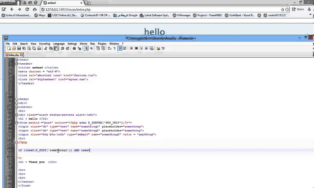 دروس بسيطه عن php,html - YouTube