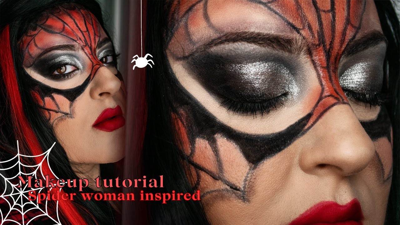Spider Woman: Halloween 2023 Makeup Look #5 Tutorial - YouTube