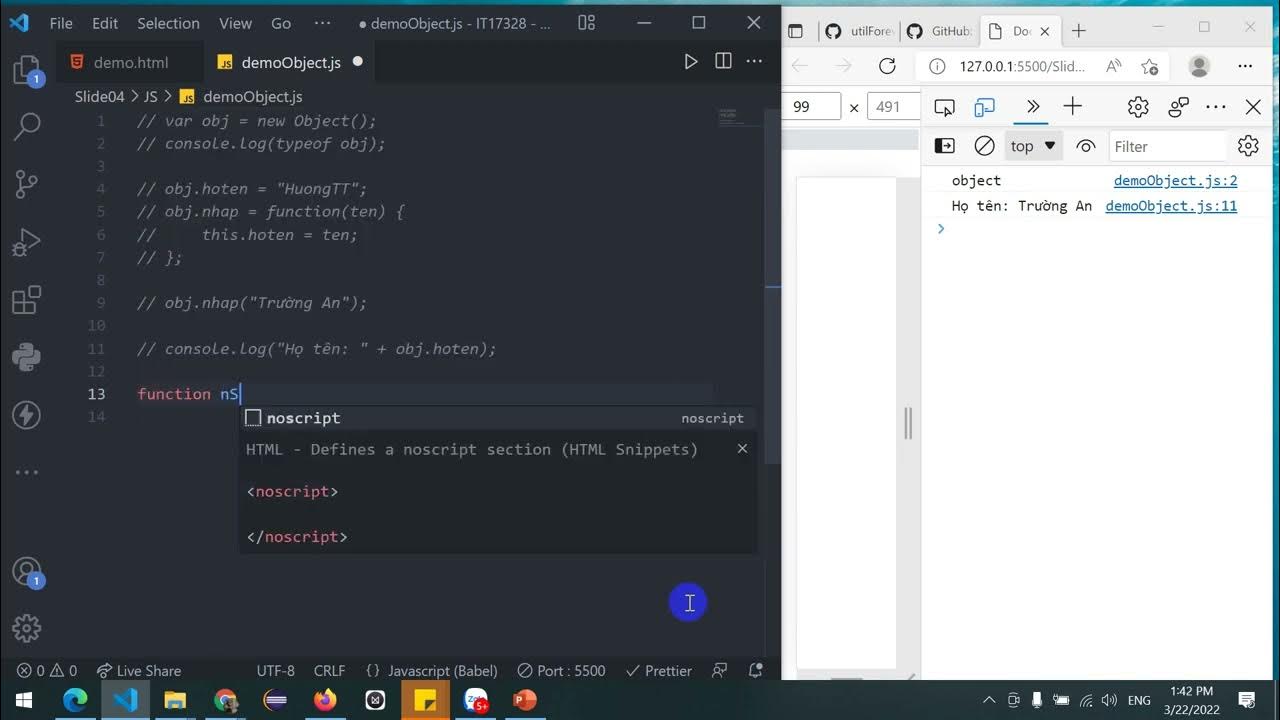 WEB1042 Object - YouTube