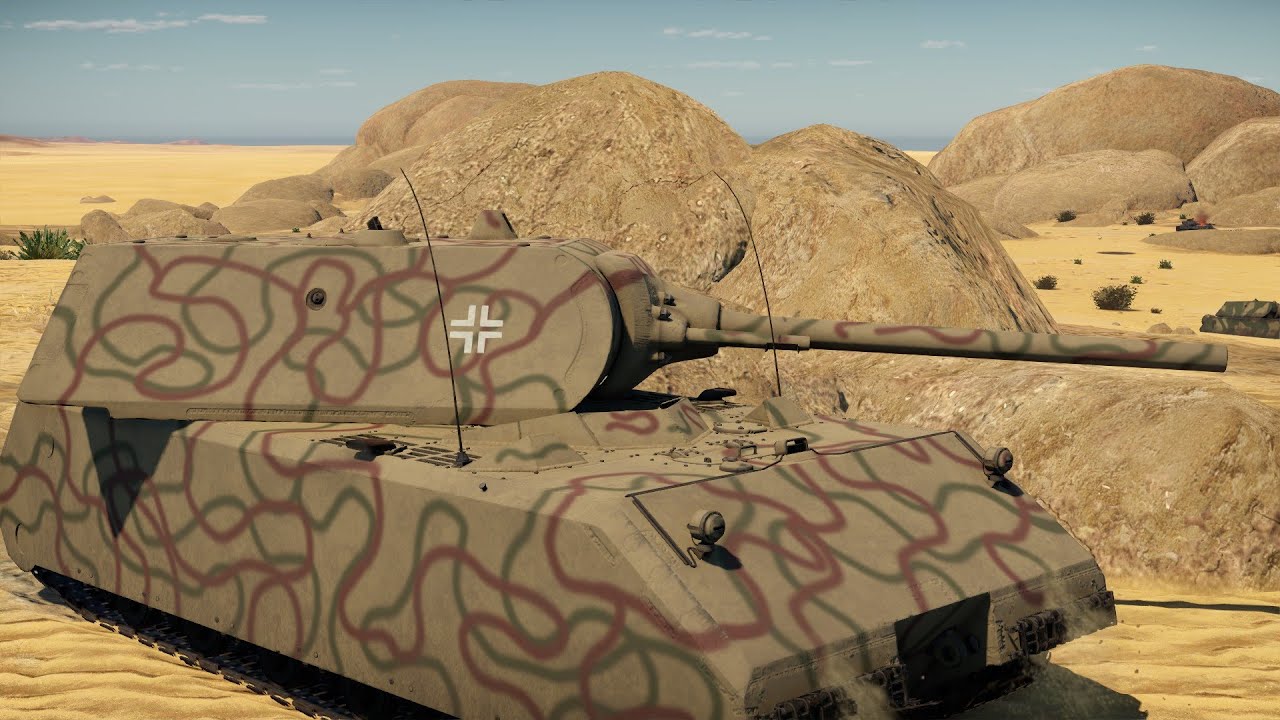 War Thunder Realistic Battle Maus Double Ace - YouTube