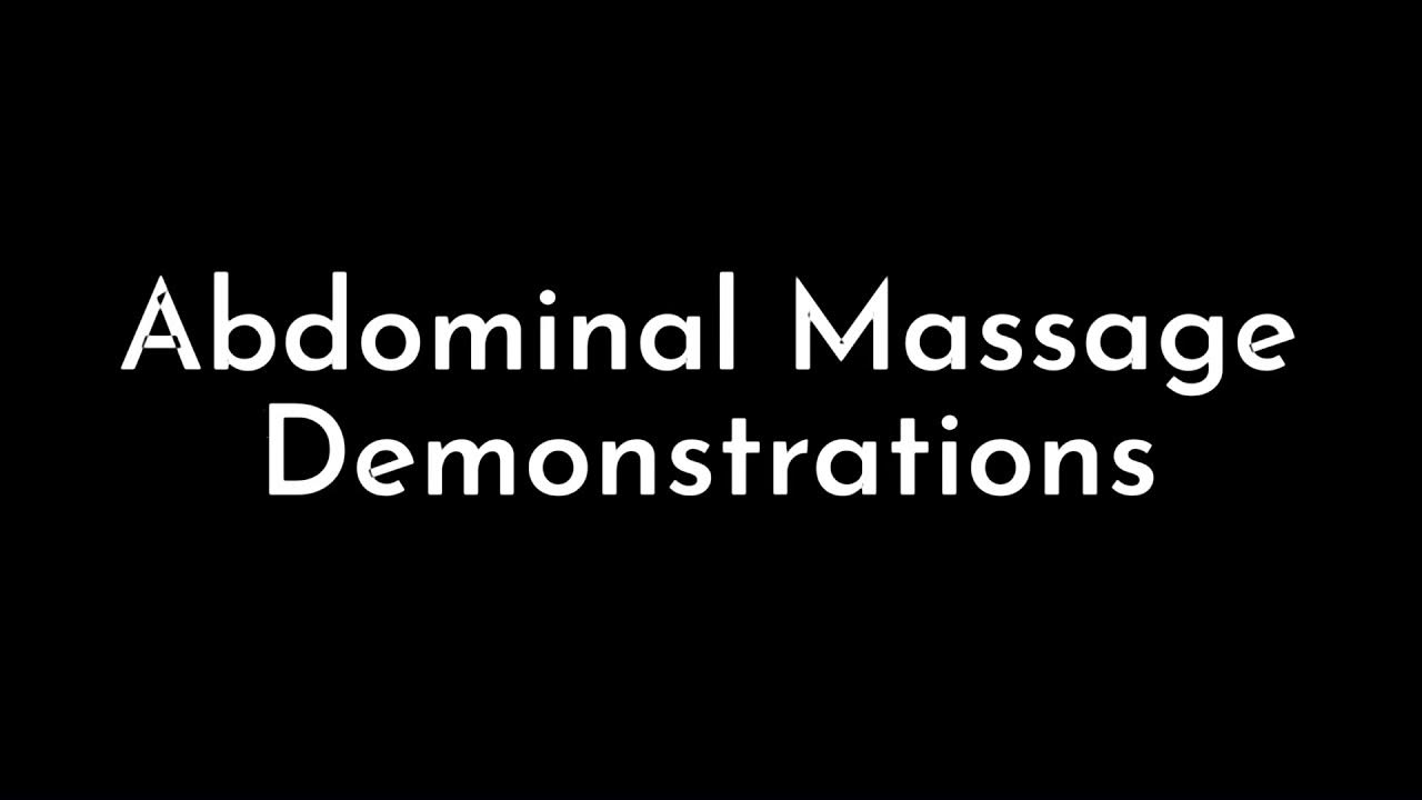 Abdominal Massage Youtube