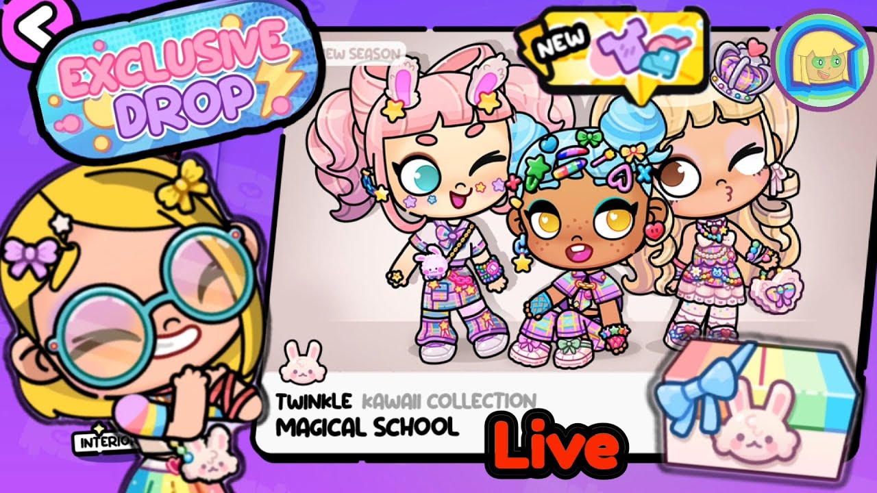 (LIVE) SO KAWAII! NEW TWINKLE FASHION DROP: Magical School! (Avatar ...