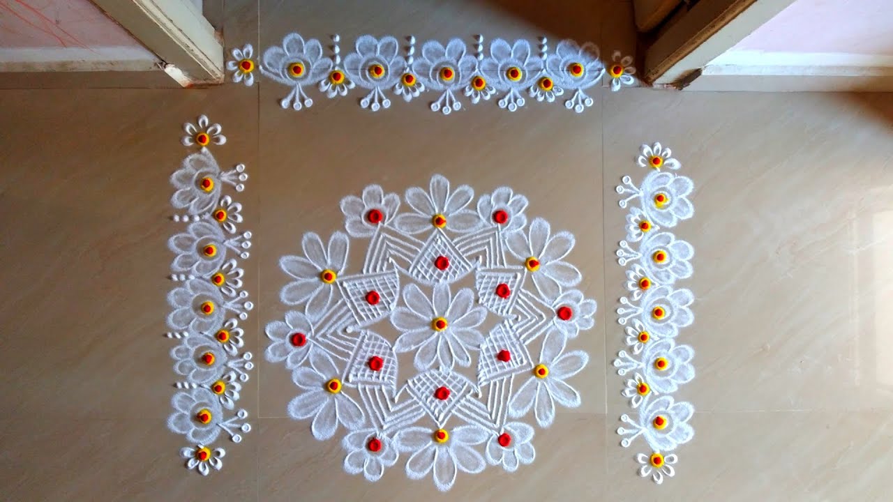 Different padi kolam || Pooja door decoration || Nilaivisal alangaram ...