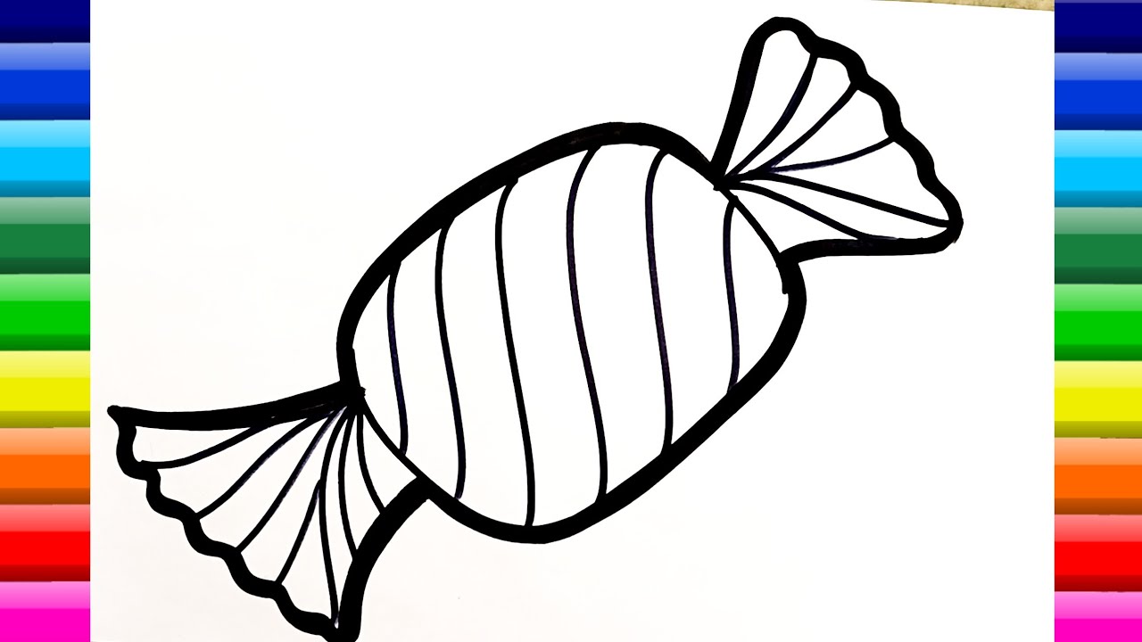 Chocolate Drawing, Painting and Coloring For kids Toddlers, How to Draw ...