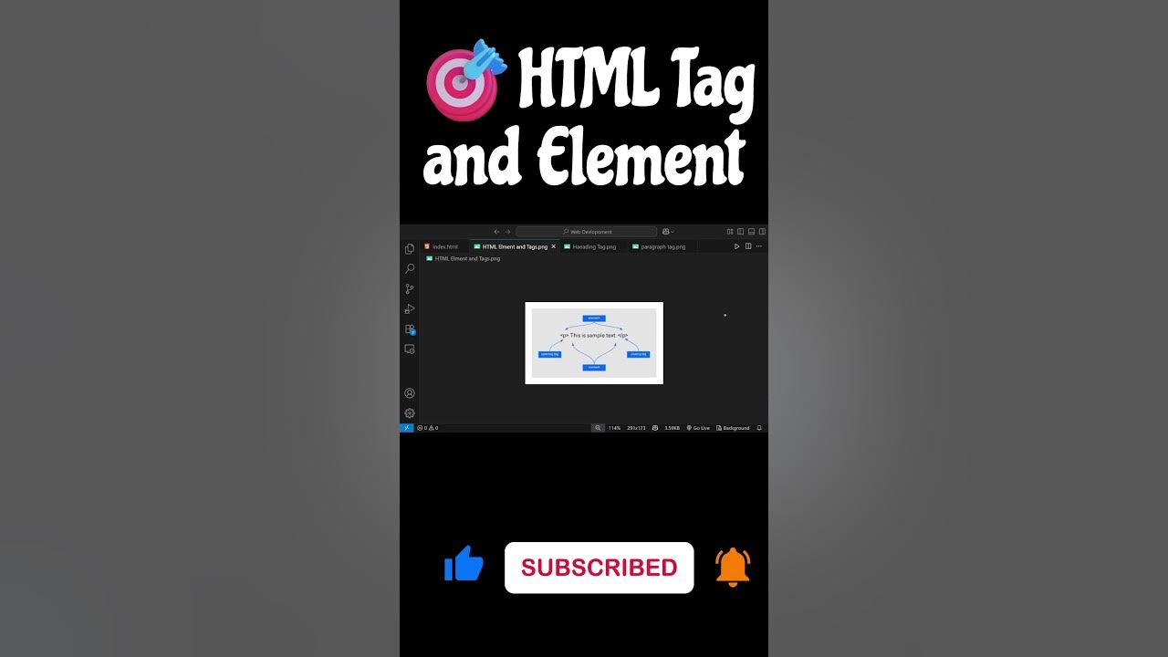 HTML Tag vs Element 🤯 | 90% Beginners Get This Wrong! #shortvideo - YouTube