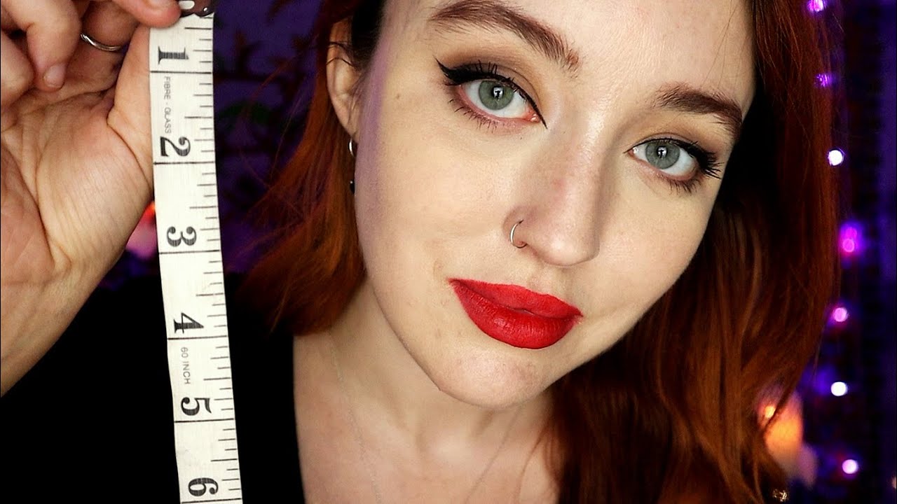 ASMR Measuring Your Face Roleplay - YouTube