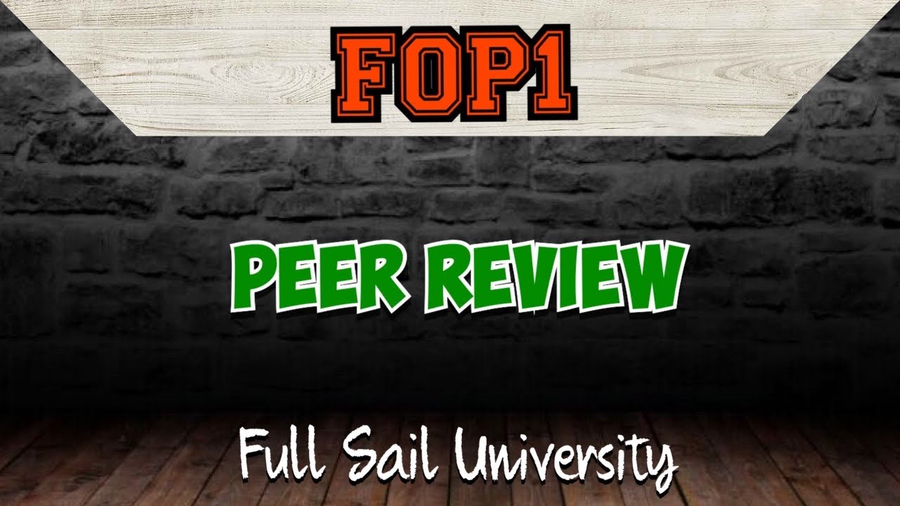 FOP1: Week 4 Peer Review - YouTube