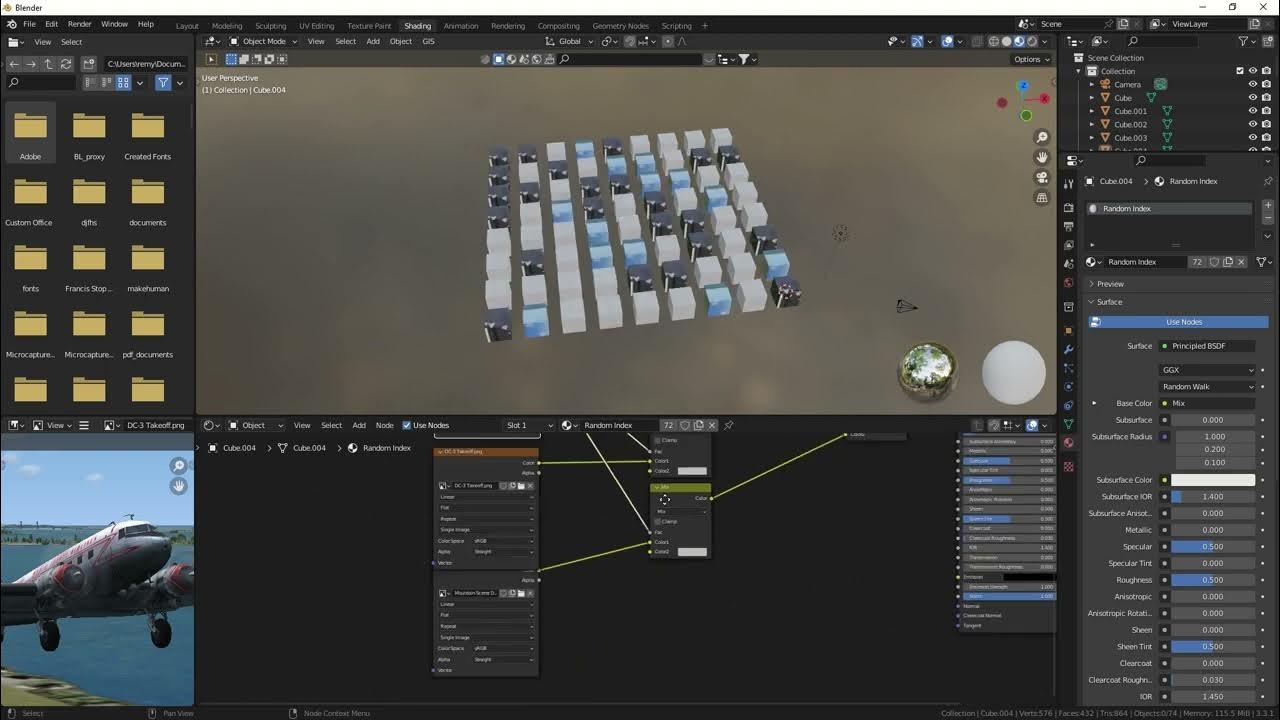 How to Randomly Select between images (and all procedural textures) in blender - YouTube