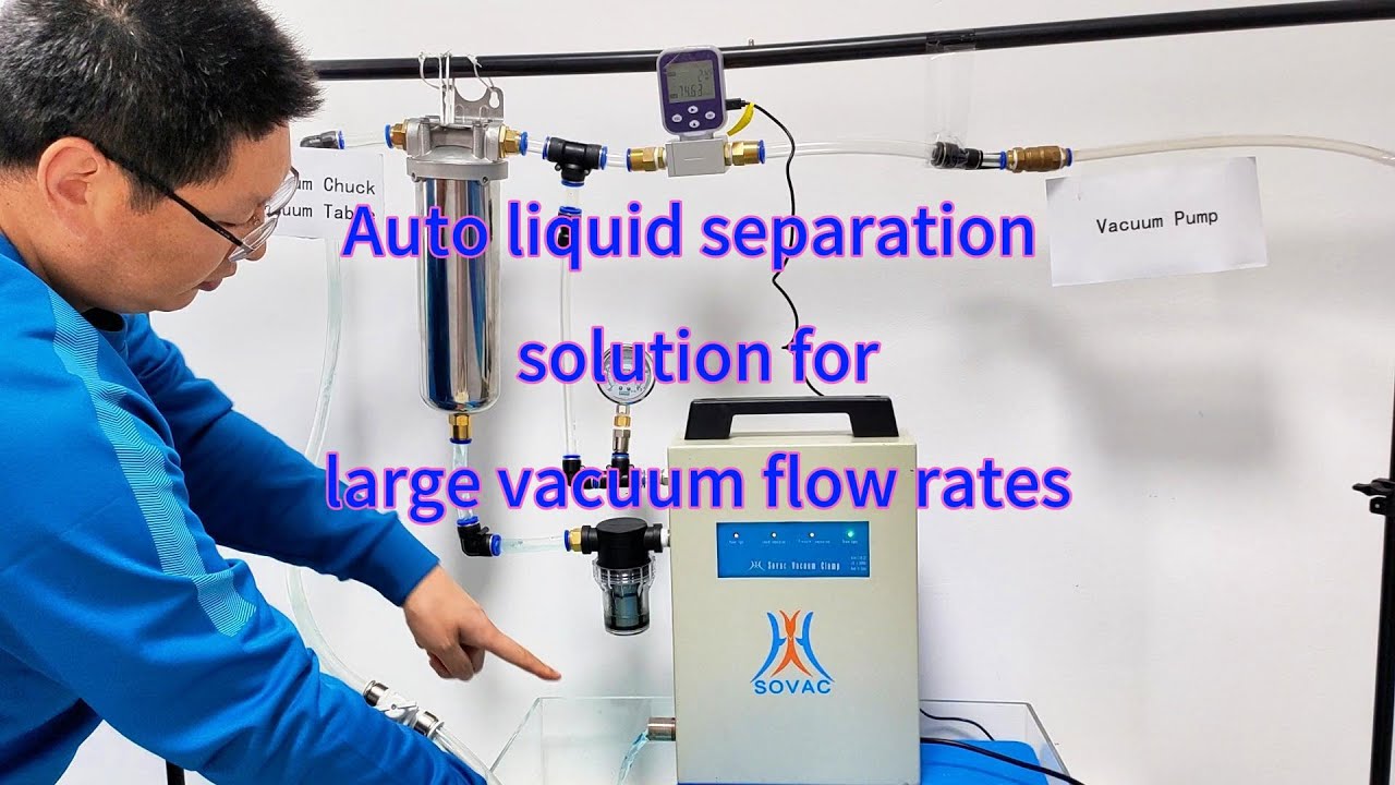 Automatic Liquid Separation Solution for Large Vacuum Flow Rates - YouTube