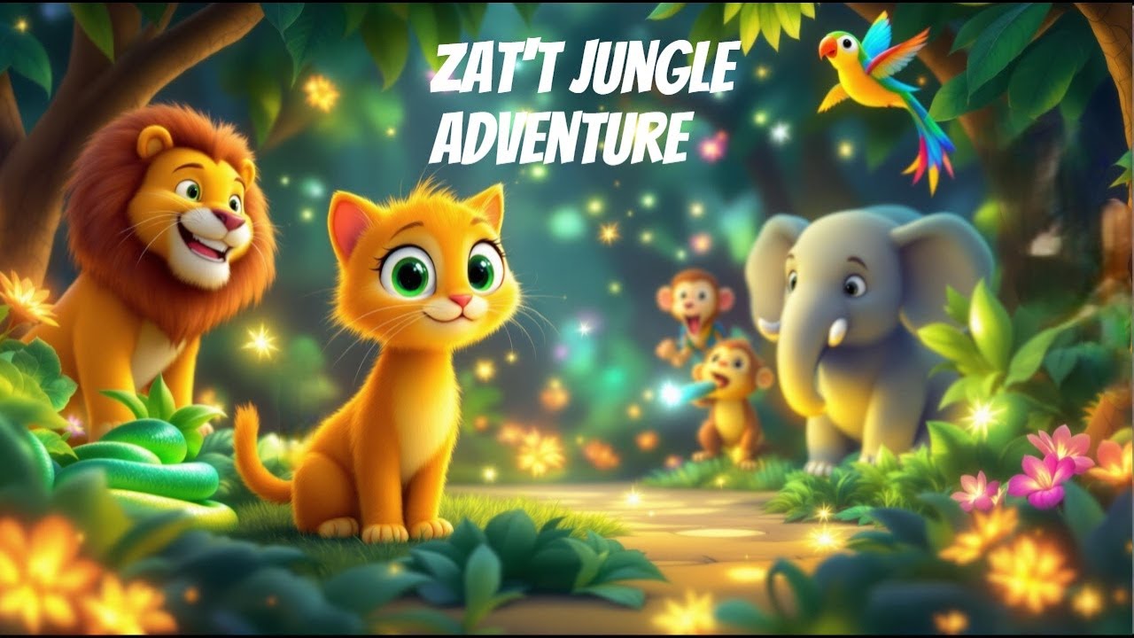 Learning About Jungle Animals with Zat the Curious Cat - YouTube