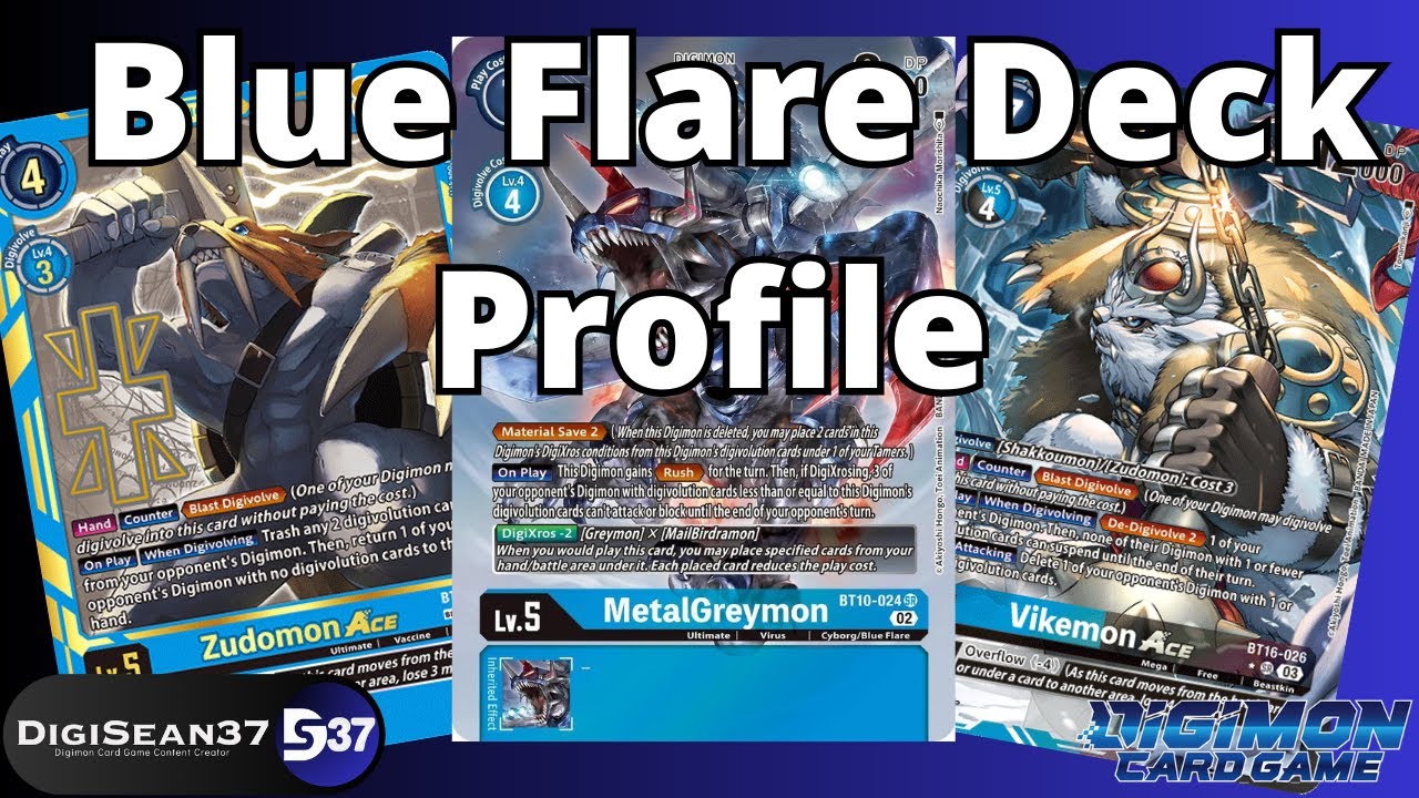 Blue Flare Deck Profile | Digimon Card Game | BT16 Beginning Observer ...