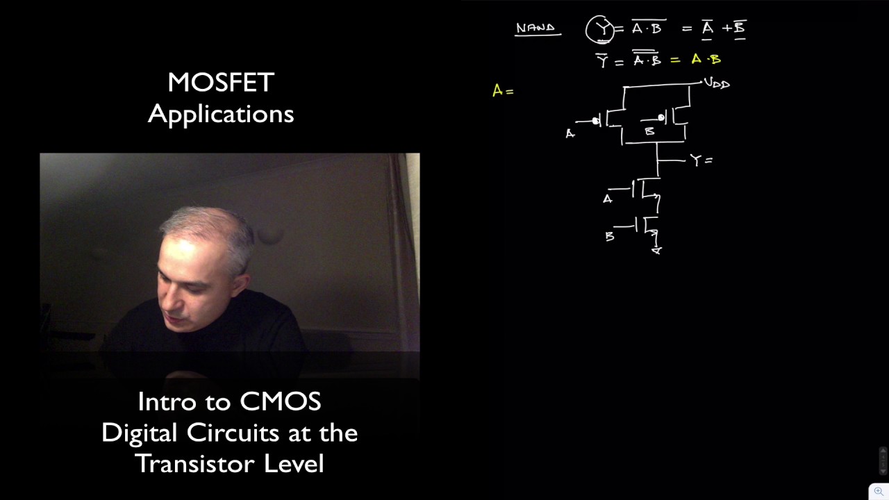 How to design a NAND logic gate at the transistor level - YouTube