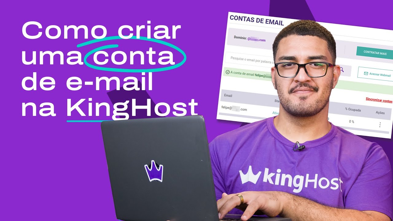 Como Criar E-mail Profissional com Seu Domínio na KingHost (Passo a ...
