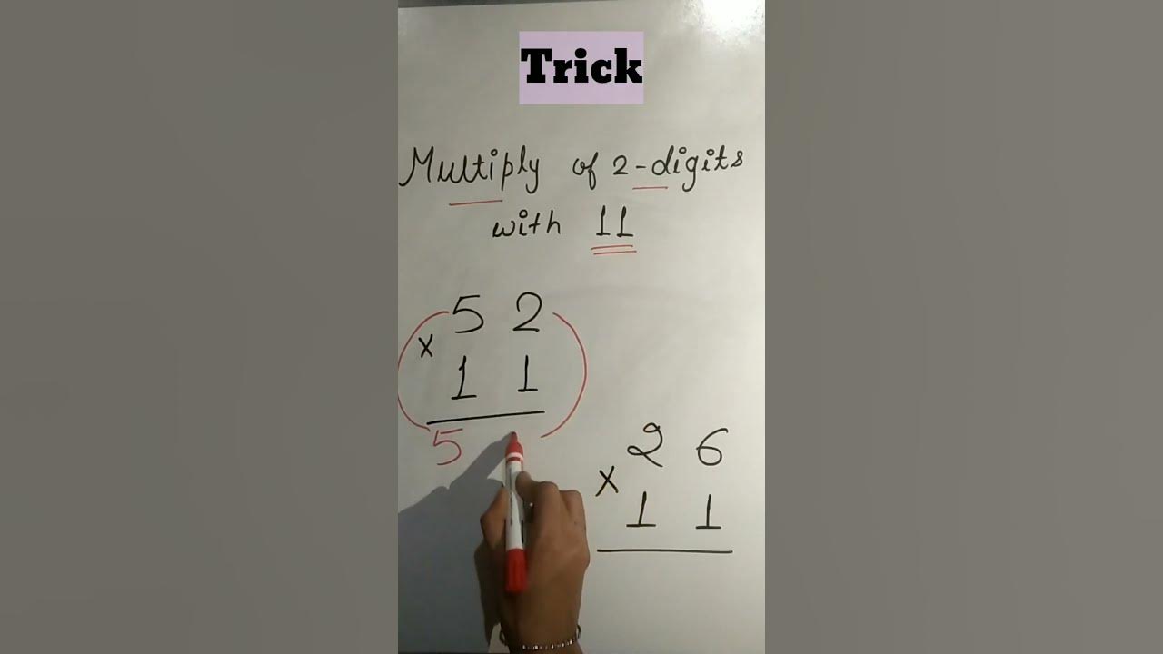 Multiplication by 11 in any 2 digits number | Fast Calculation | Solution4u | - YouTube