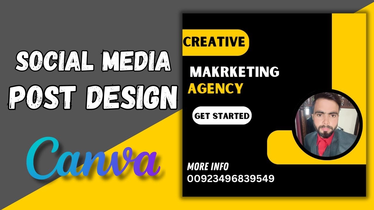 How to make post on canva | Social Media Post Design - YouTube