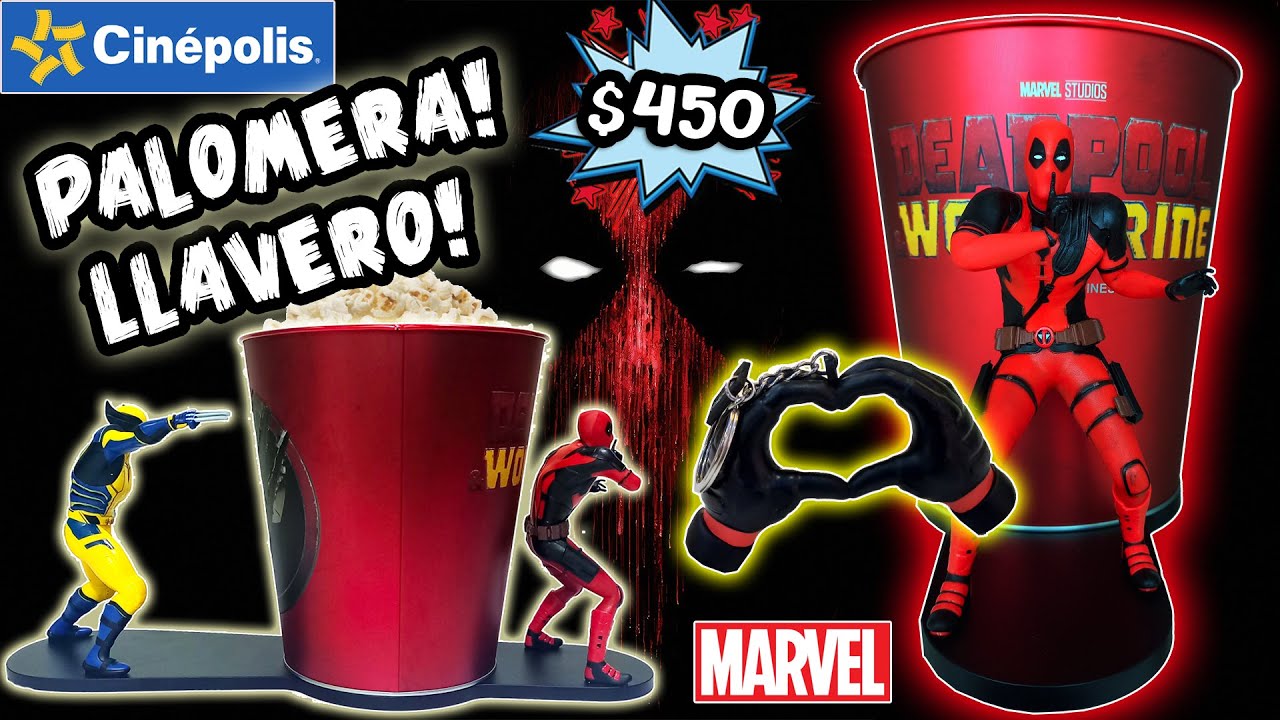 TODOS LOS COLECCIONABLES DEADPOOL Y WOLVERINE CINEPOLIS / PALOMERA Y ...