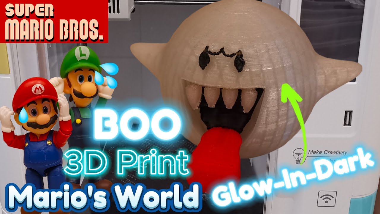 BOO (3d print) of Super Mario Bros - YouTube