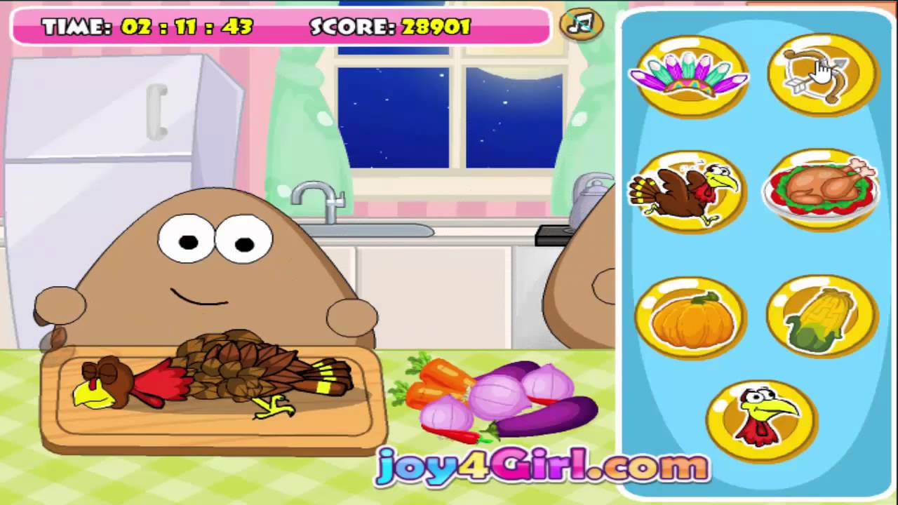 Pou Thanksgiving Day Slacking - YouTube