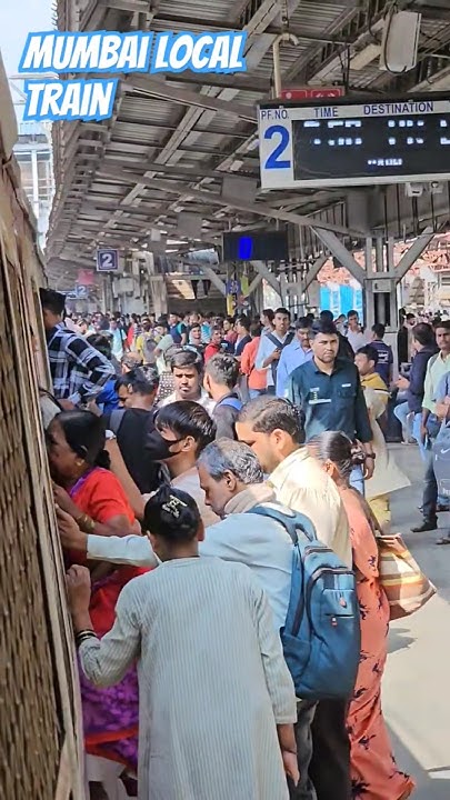 Parel Local Train Departure Dombivali Railway Station - YouTube