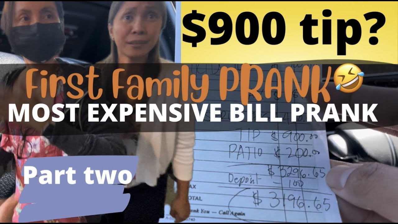 V33 : PART 2 FAMILY PRANK | EXPENSIVE BILL PRANK | FIRST TIME | VEGAS ...