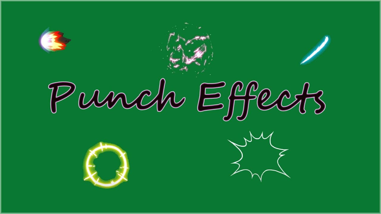 Punch effects green screen (no sounds) - YouTube