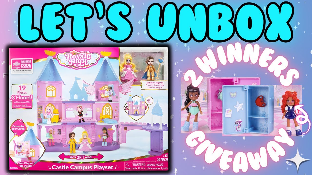 Unboxing the Castle Campus Playset - 2 GIVEAWAYS - Crowned Court Set ...