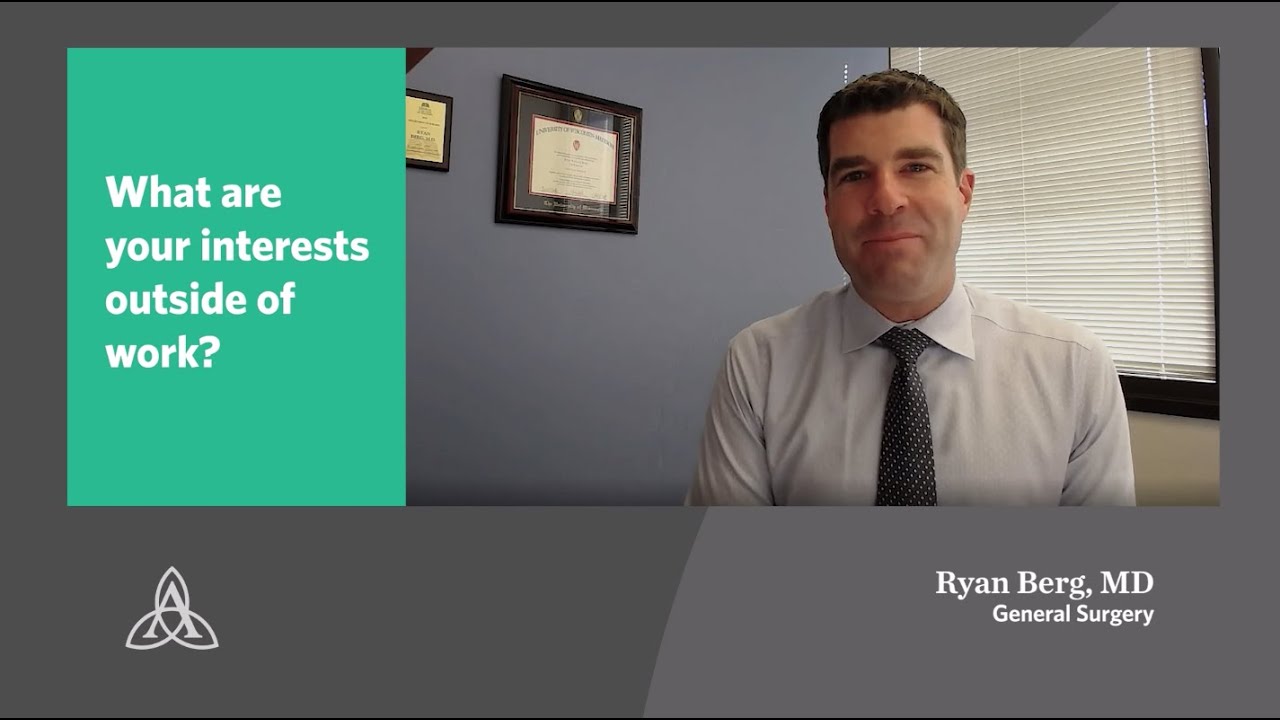 Meet Ryan Berg, MD, General Surgery | Ascension Wisconsin - YouTube