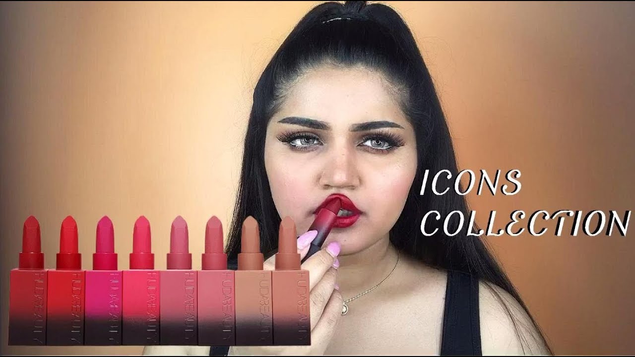 INTENSE LIPSTICKS | HUDA BEAUTY POWER BULLET ICONS COLLECTION SWATCHES ...