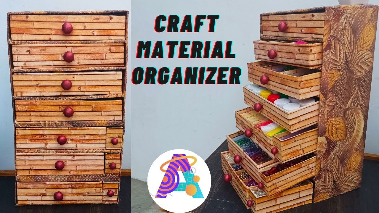 How to make a mini drawer with cardboard |Diy mini organizer from craft ...
